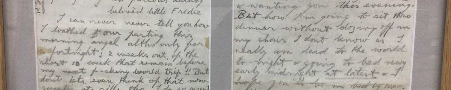 H.R.H. Edward Prince of Wales love letters to Freda Dudley Ward