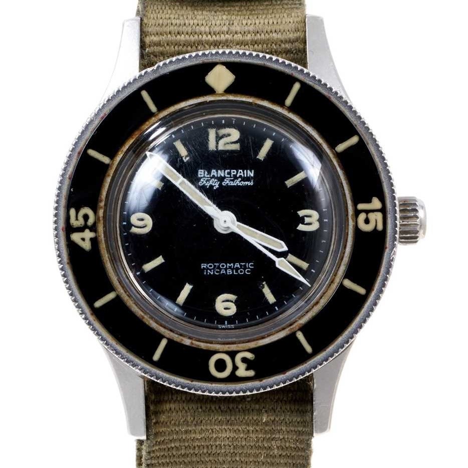 Rare 1950s Blancpain Fifty Fathoms Wristwatch