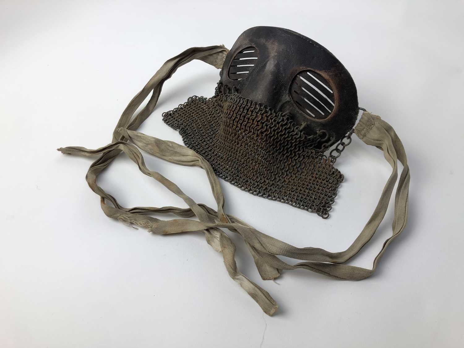 Lot 732 - Scarce First World War tank crew face mask