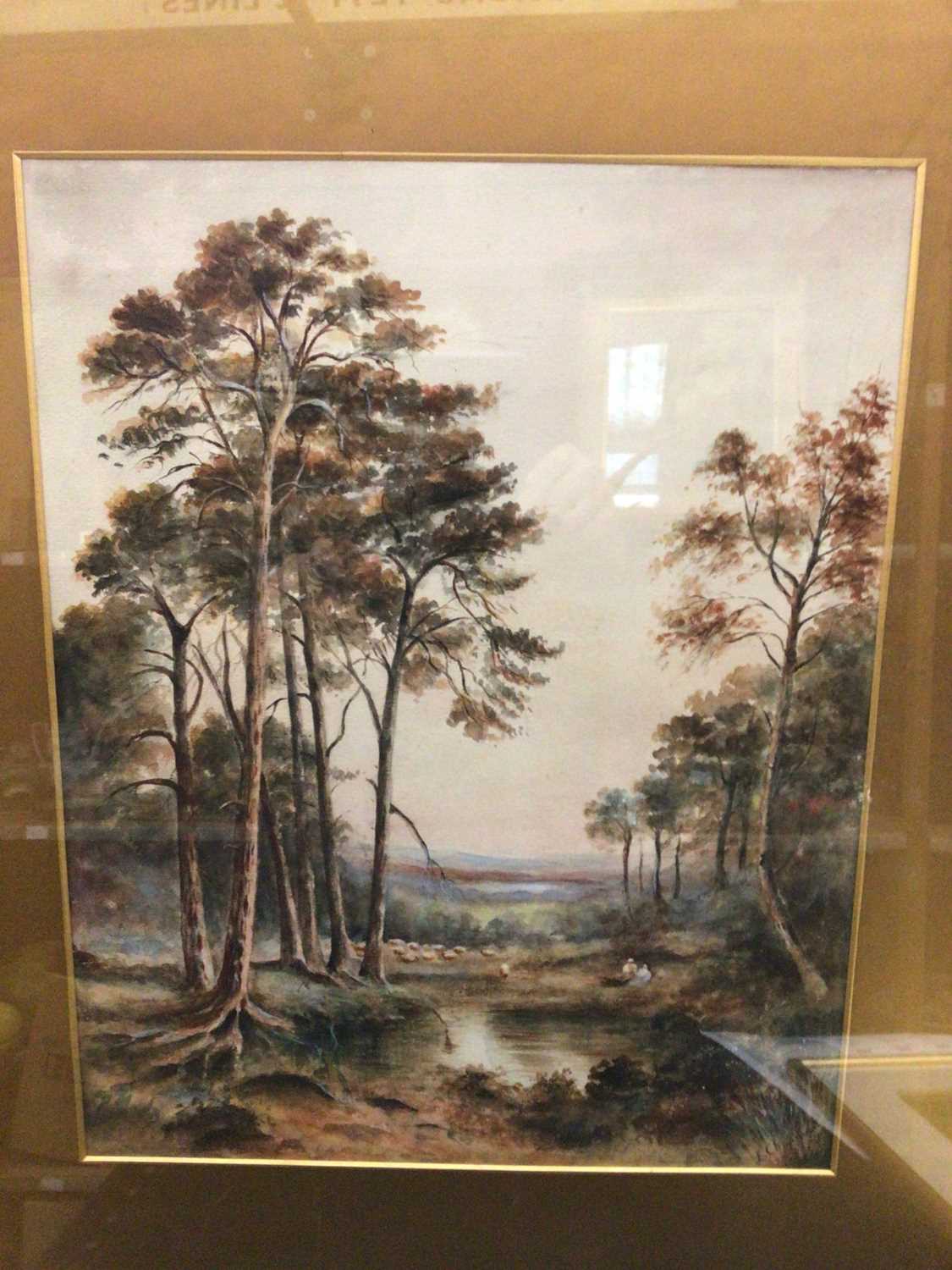 Lot 550 - Two early 20th century watercolours signed L