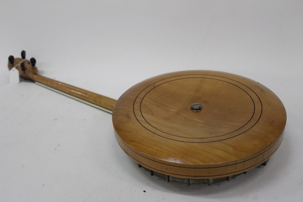 Lot 2350 - Four-string tenor banjo