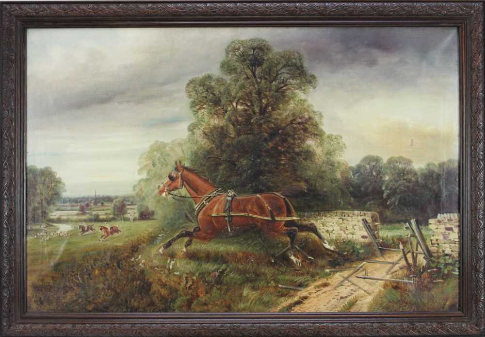 Lot 1048 - Edward Priestley 19th century oil on