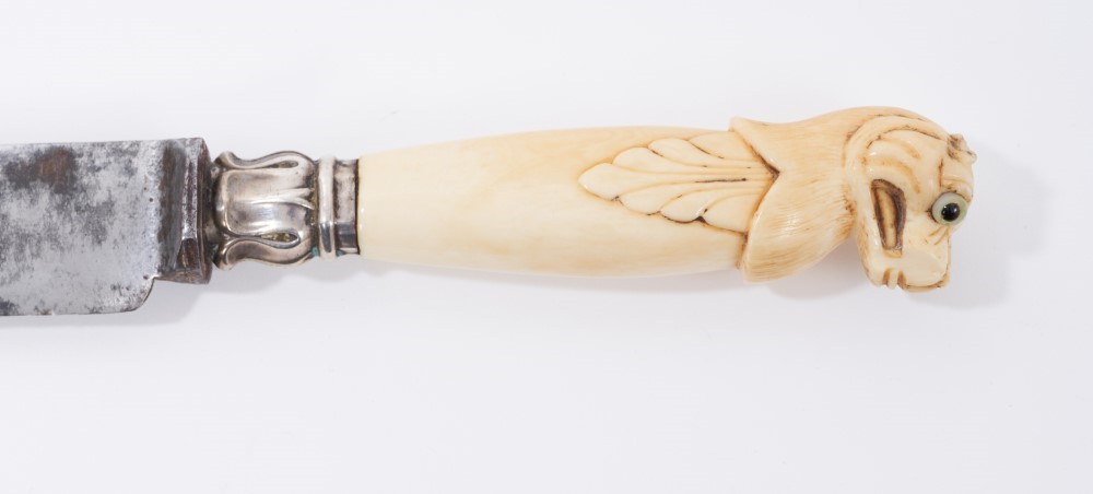 Lot 761 - Large early Victorian century ivory handled