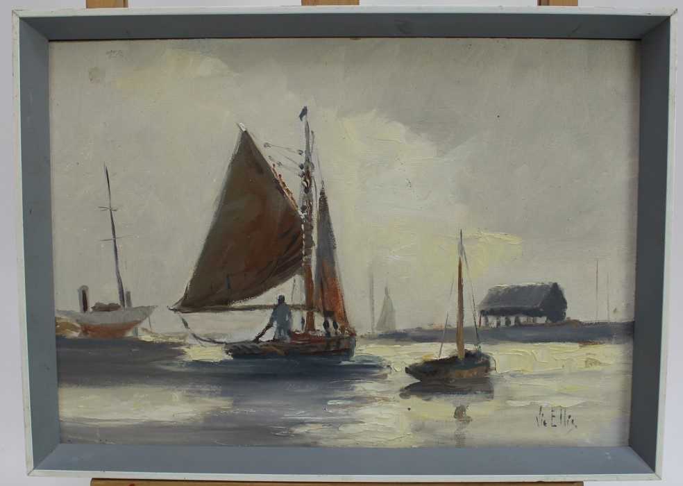 Lot 168 - Vic Ellis (1921-1984) oil on board - marine