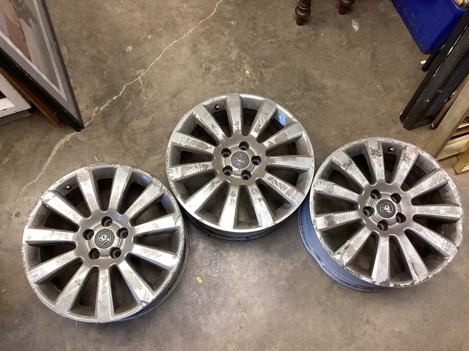 Lot 364 - Three 18'' Alloy Wheels for a Vauxhall Astra