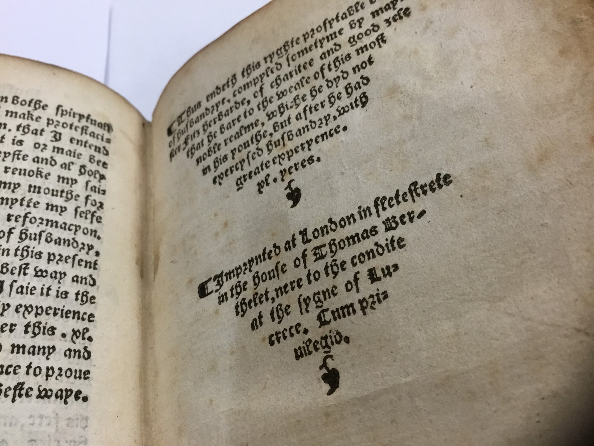 Lot 687 - Fitzherbert - The Boke of Husbandry newely