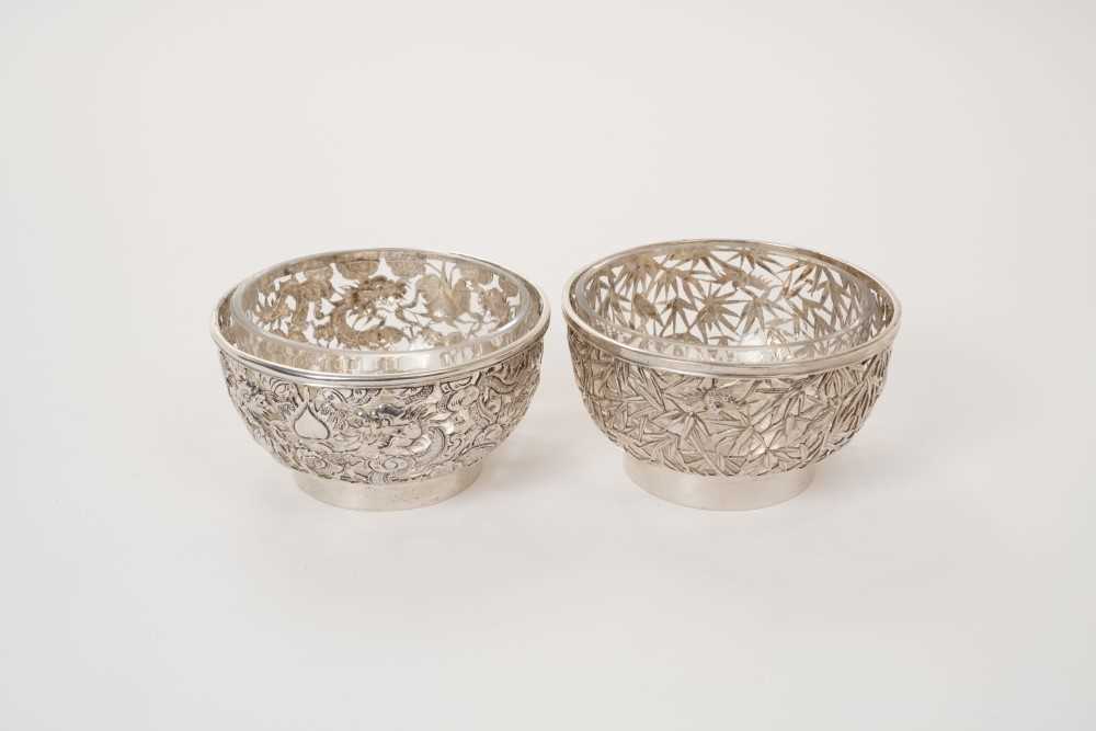 Lot 333 - Two Chinese silver bowls