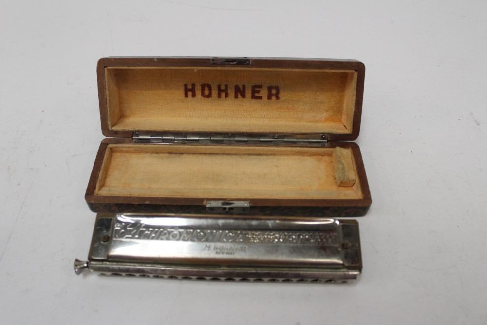 Lot 2329 - Six vintage harmonicas in original boxes