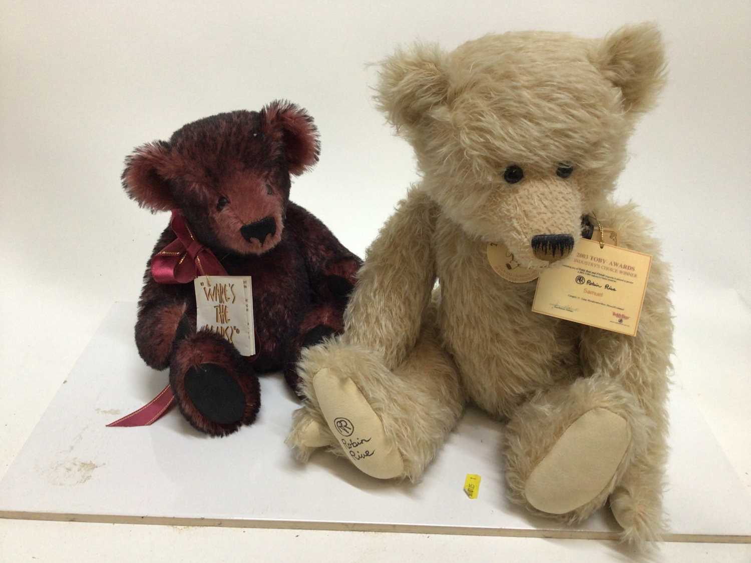 Lot 1809 - Designer Bears including Mortimer by Naomi