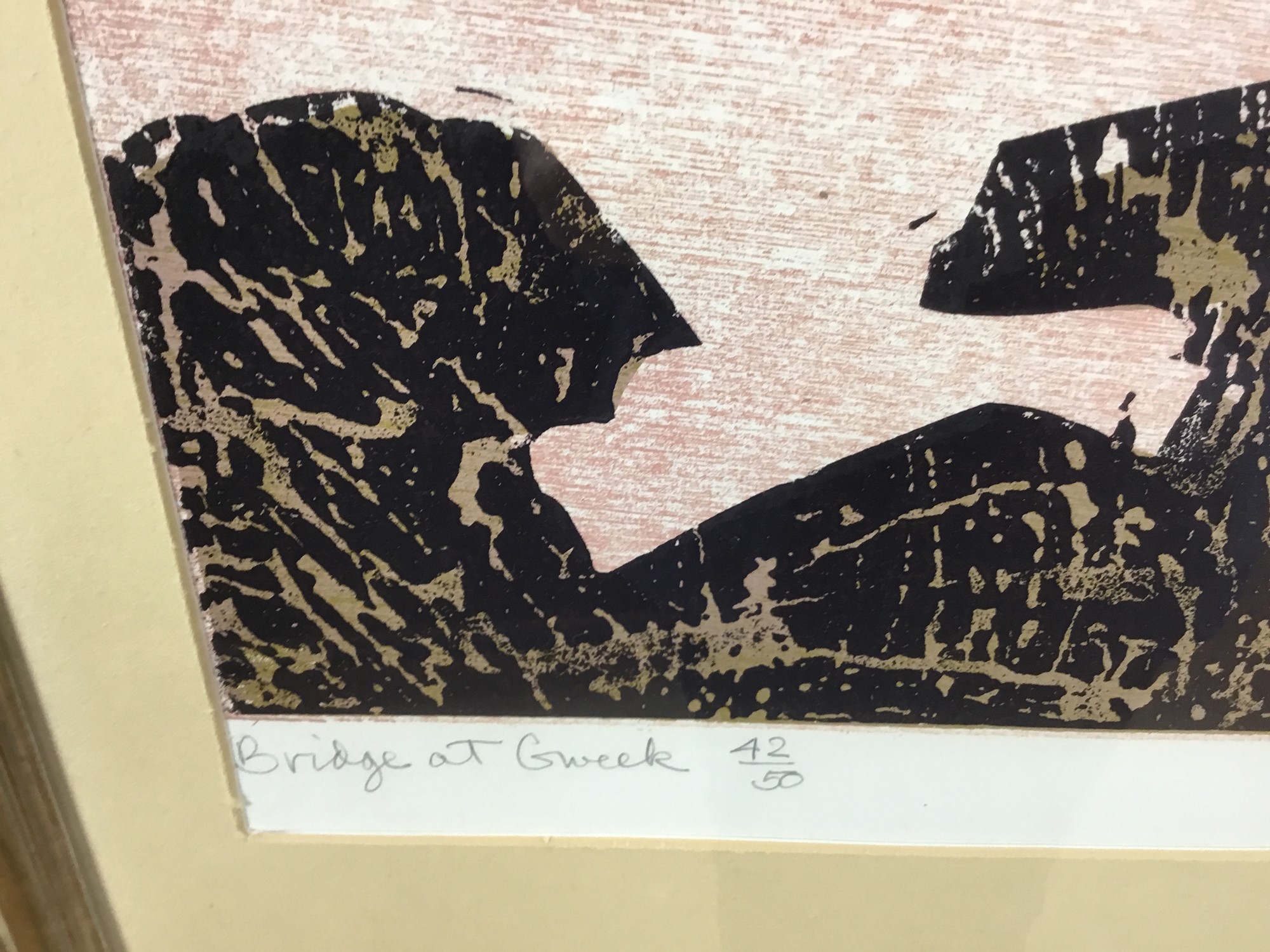 Lot 200 - Graham Clarke (b. 1941) linocut print