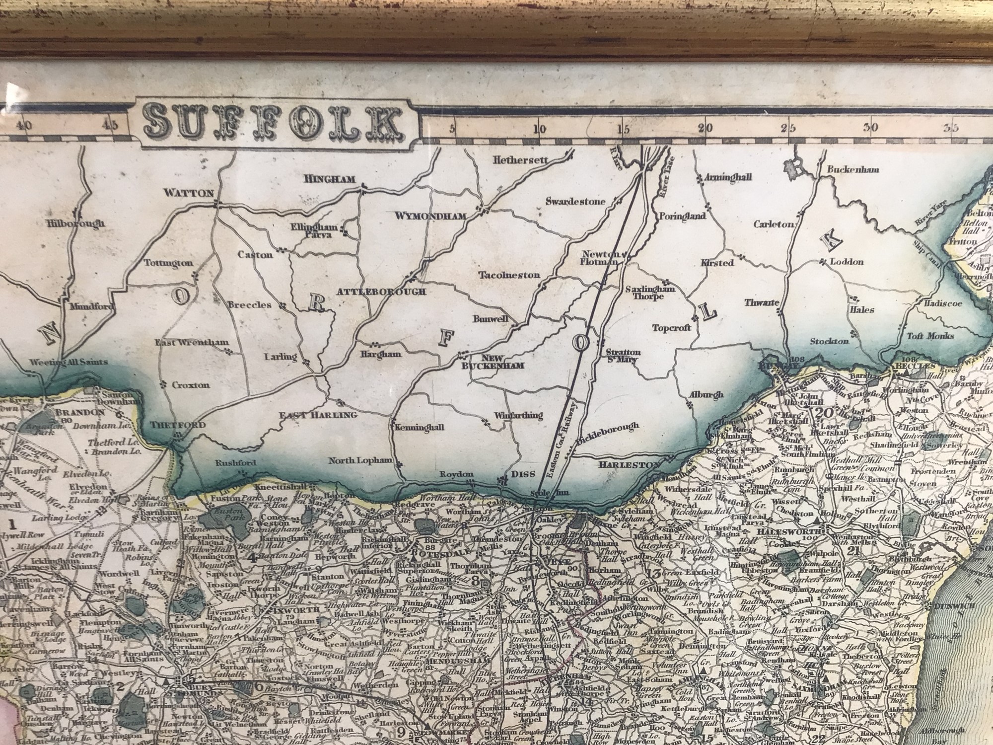 Lot 157 - Christopher Saxton: 17th century hand tinted
