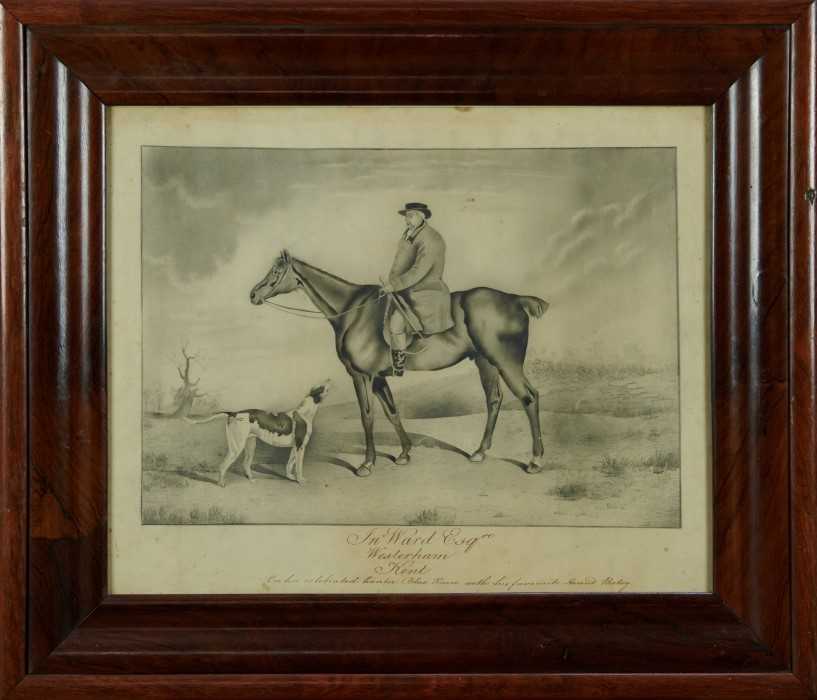 Lot 990 - Drawing of Jn Ward Esquire, framed