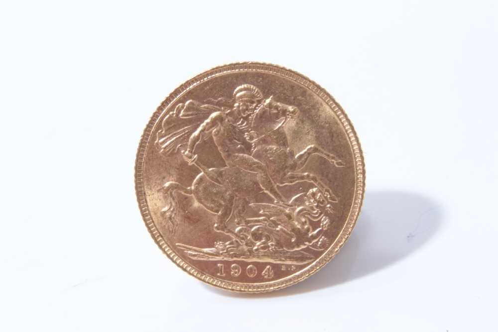 Lot 572 - G.B. - Gold Sovereign Edward VII 1904 EF (1