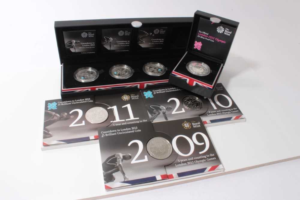 Lot 653 - G.B. - Royal Mint silver proof coins