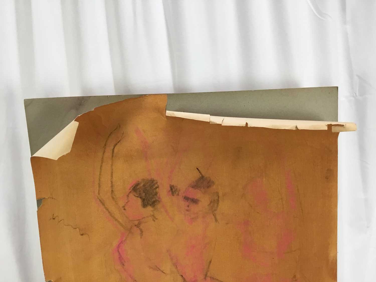 Lot 377 - Tom Keating (1917-1984) pastel after Degas