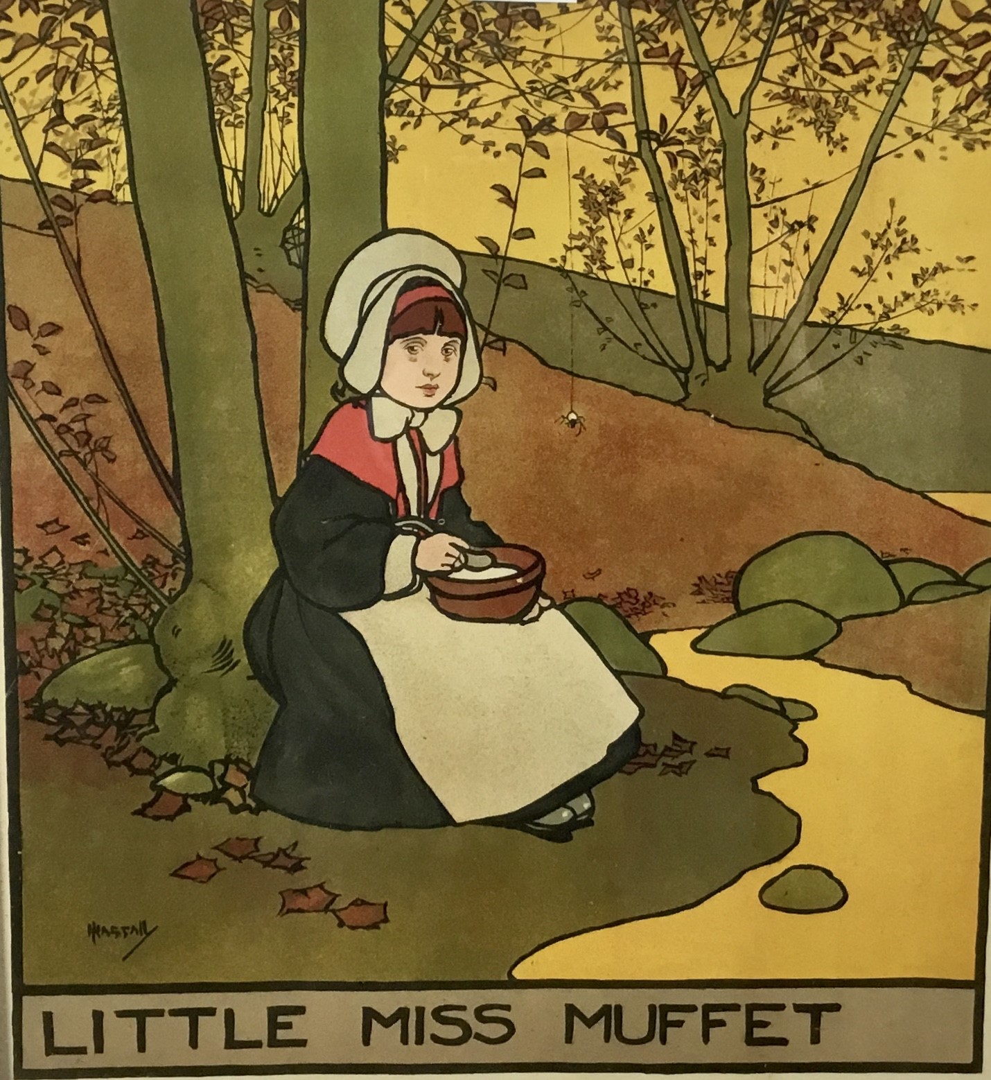 Lot 190 - Print of Little Miss Muffet after John
