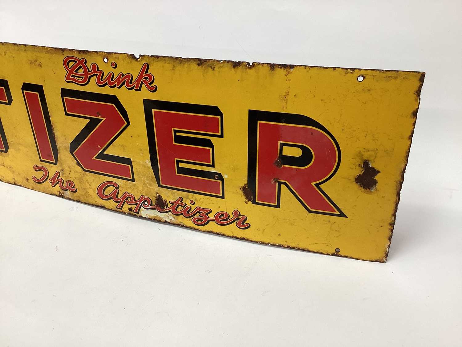 Lot 2627 - Vintage Tizer enamel sign - 'Drink Tizer