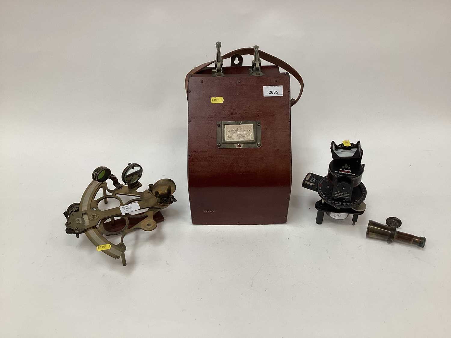 Lot 2685 - Bubble sextant MK IX A in case, together