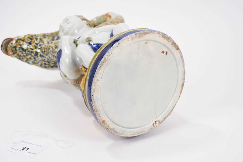 Lot 21 - Prattware 'Bacchus & Pan' jug, circa 1800,