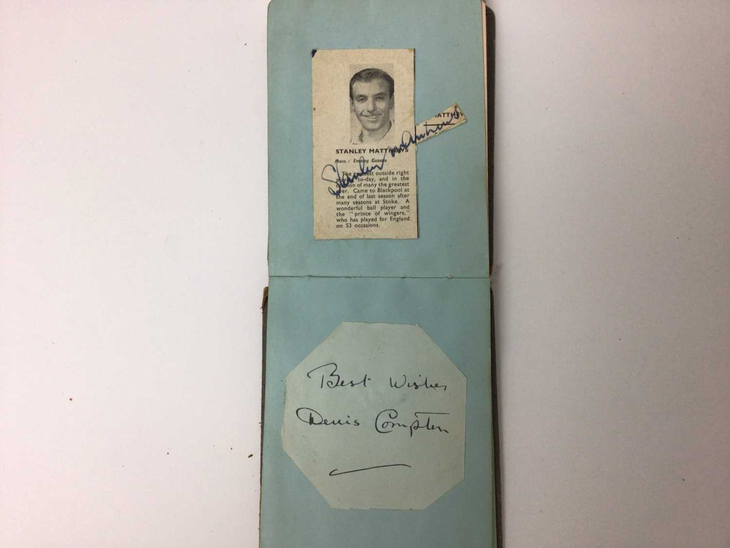 Lot 1416 - 1940s Football autograph book including