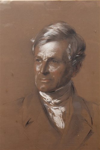 Lot 1237 - George Richmond (1809 - 1896), crayon and