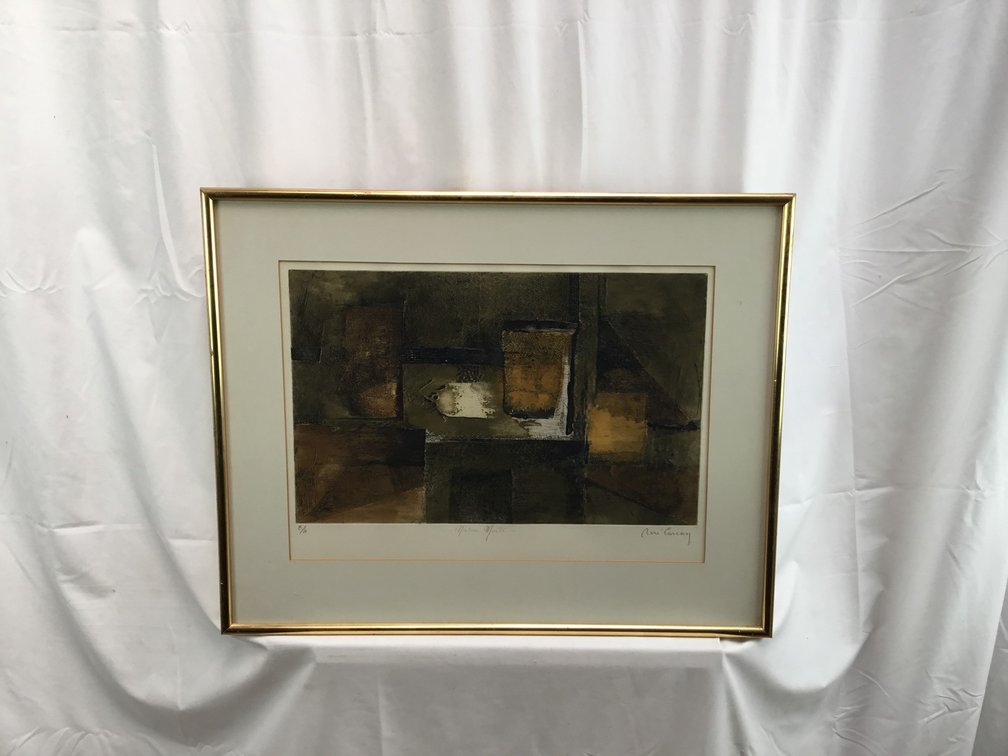 Lot 14 - René Carcan (1925-1993) signed etching