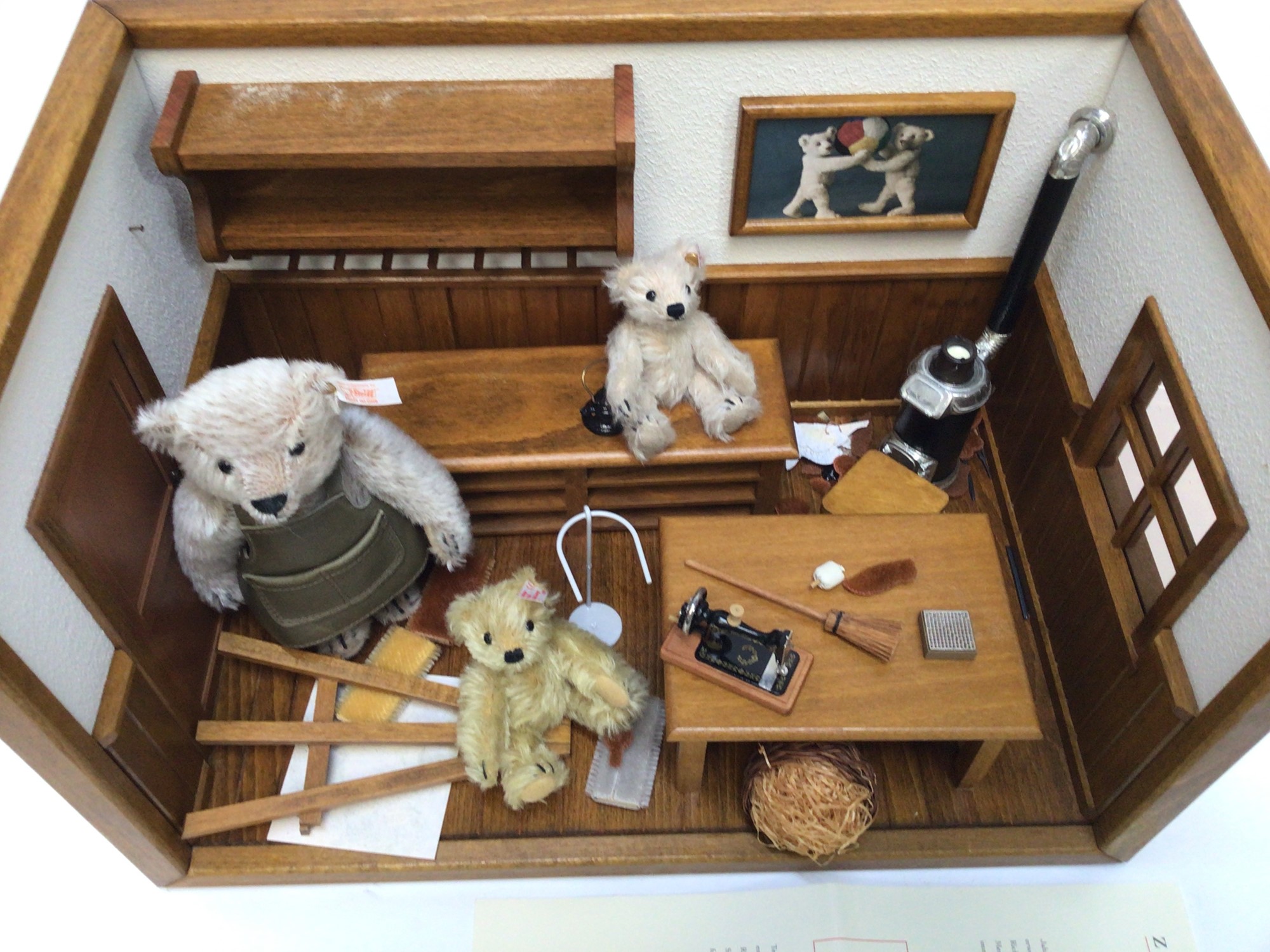 Lot 1806 - Steiff 2002 Teddybear Workshop diorama,