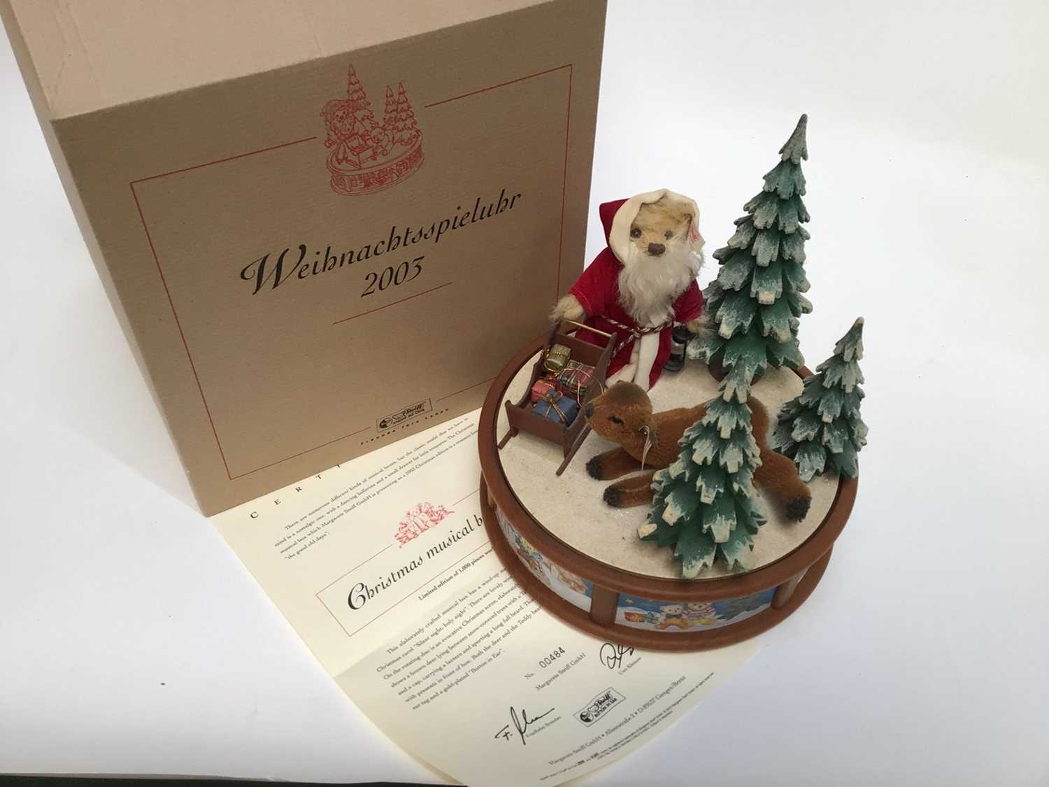Lot 1886 - Steiff 2003 Christmas Musical Box boxed