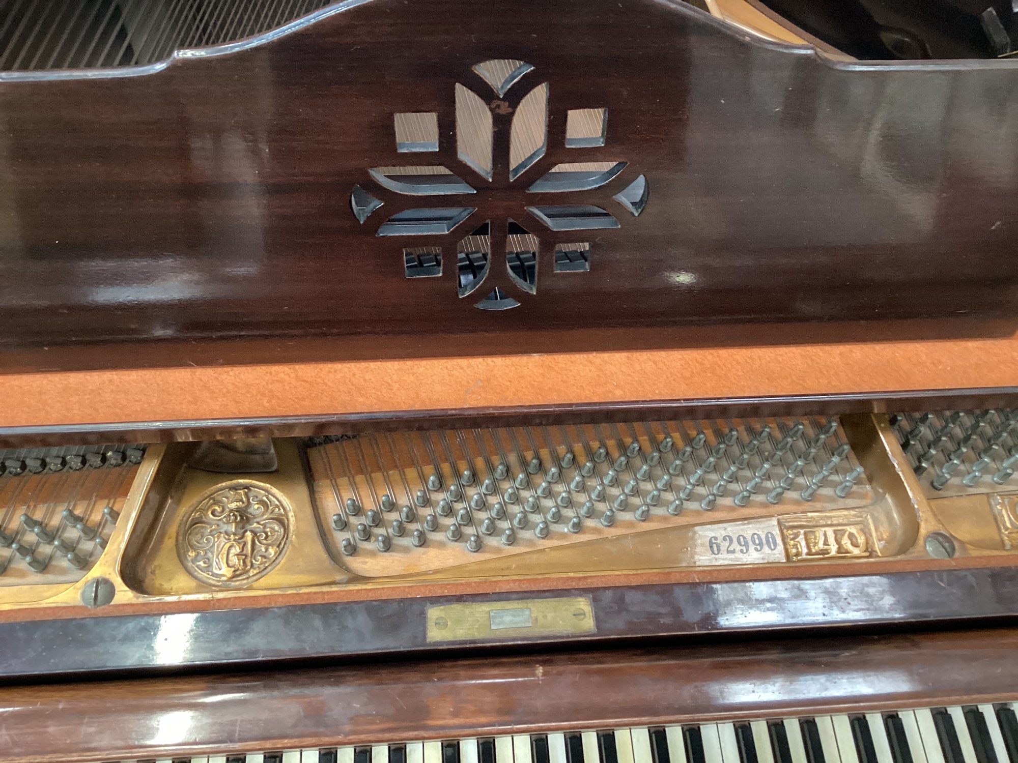 Lot 1462 - Grotrian Steinweg baby grand piano, circa