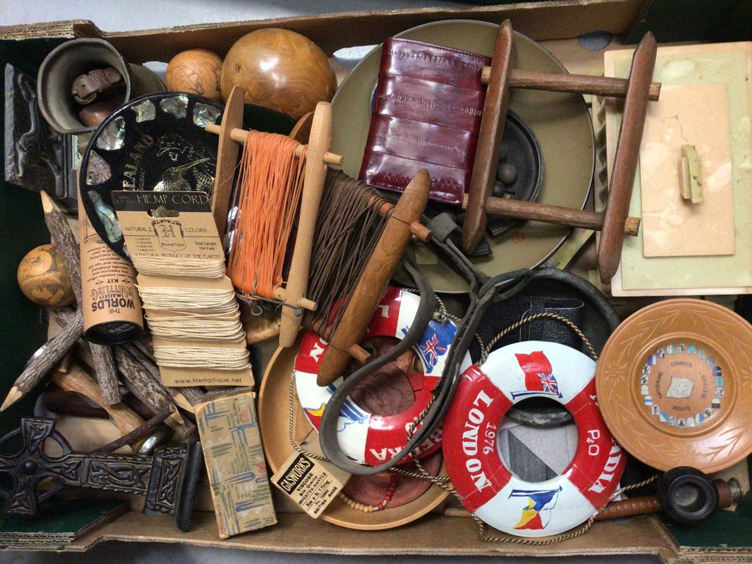 Lot 277 - Two boxes of miscellaneous items