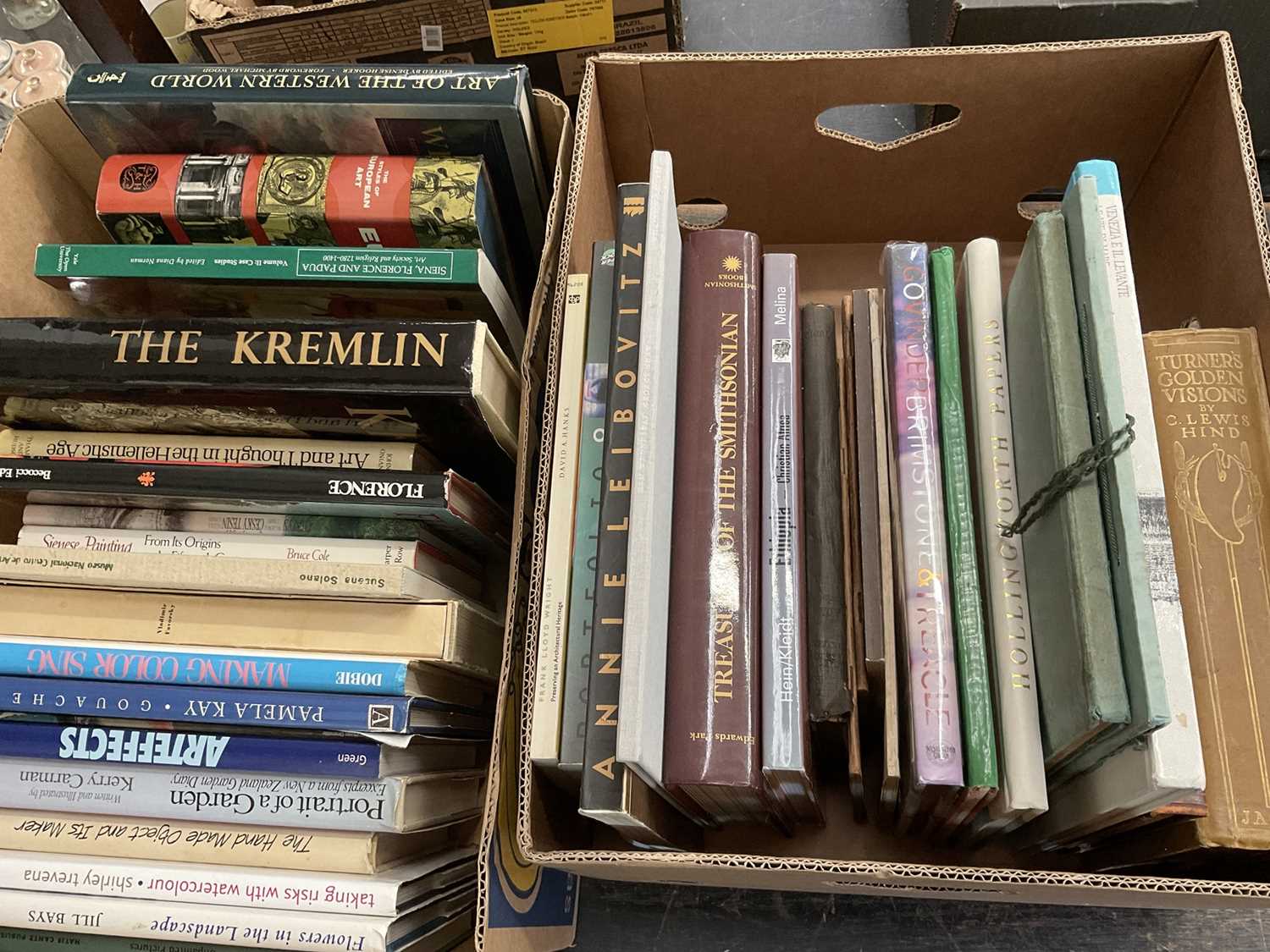 Lot 1722 - Two boxes of art reference books