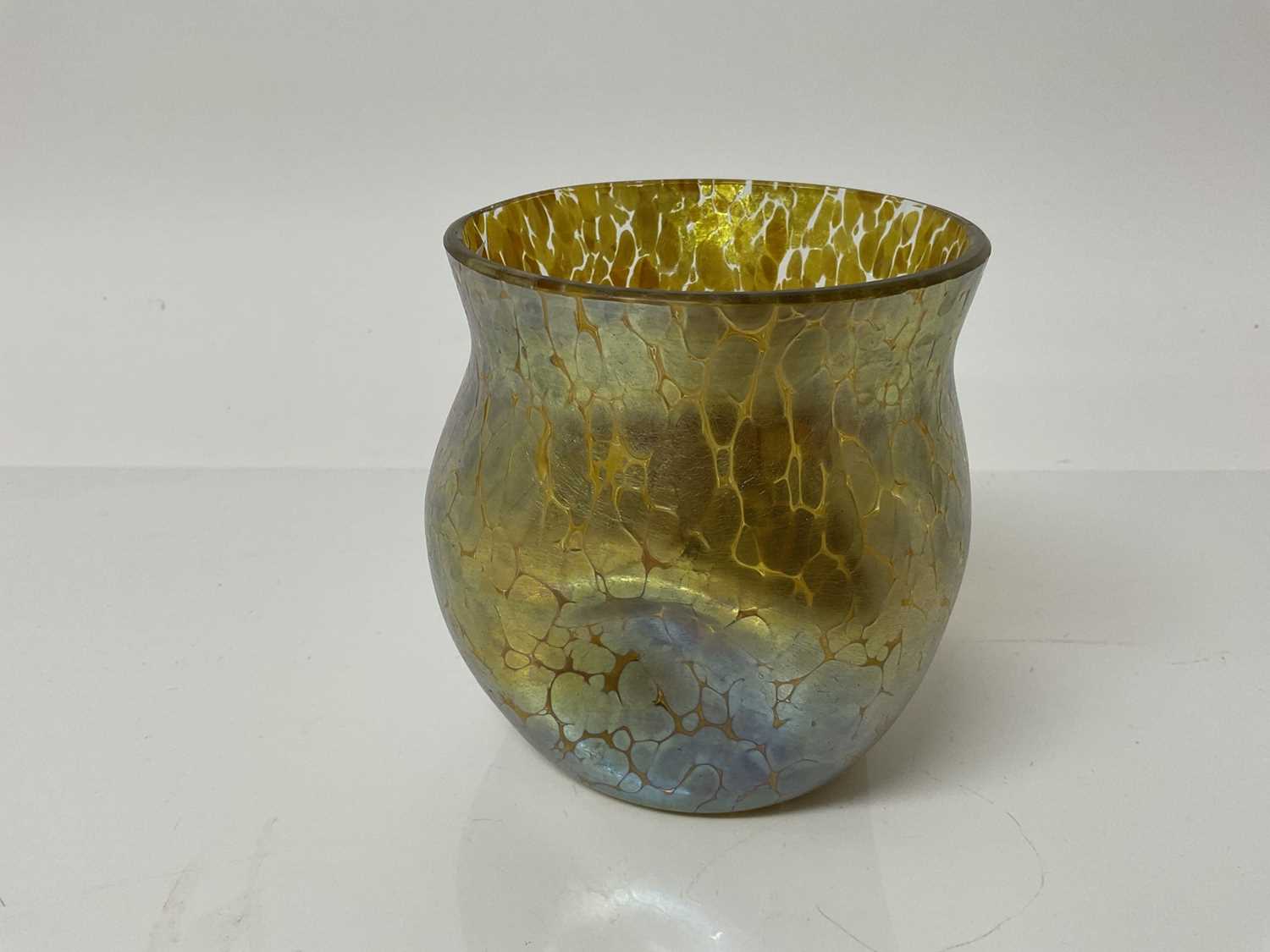 Lot 1033 - Loetz style Kralik iridescent glass vase