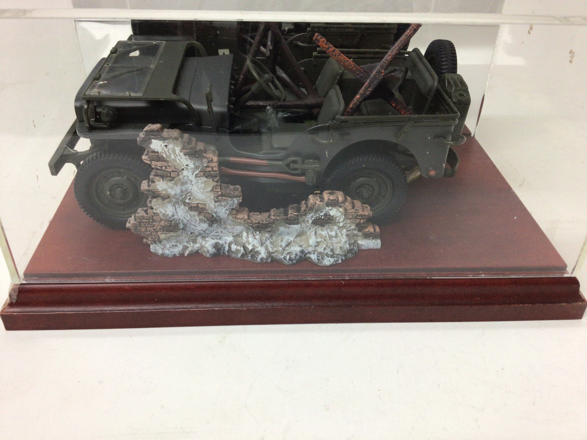 Lot 1920 - Diecast scratch built model of a military