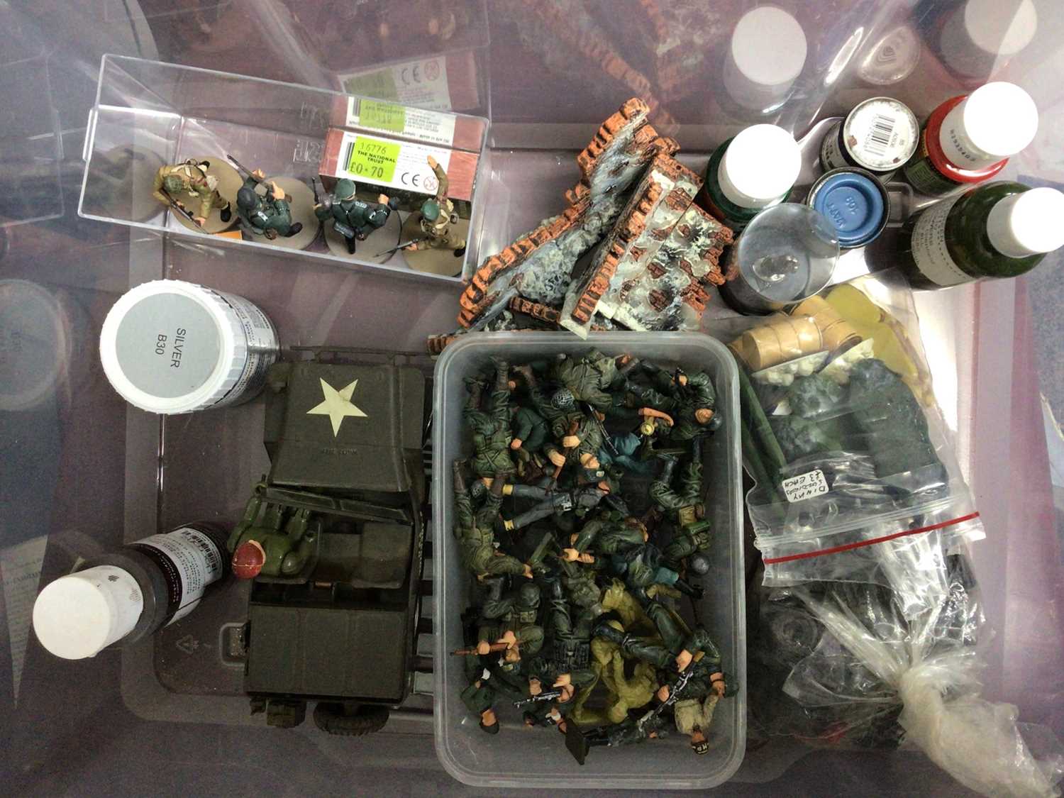 Lot 1920 - Diecast scratch built model of a military