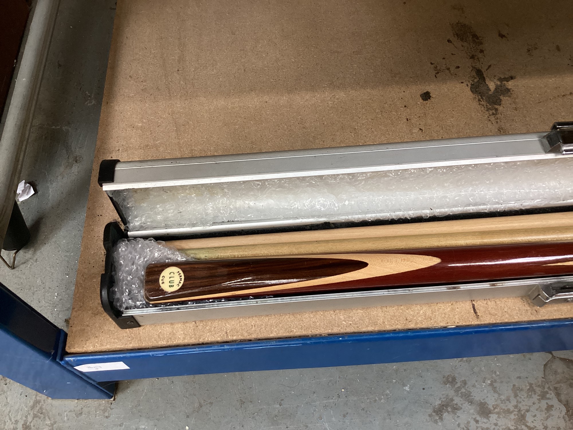 Lot 2571 - Two Joe Davis 'Club' cues and a Permac Club