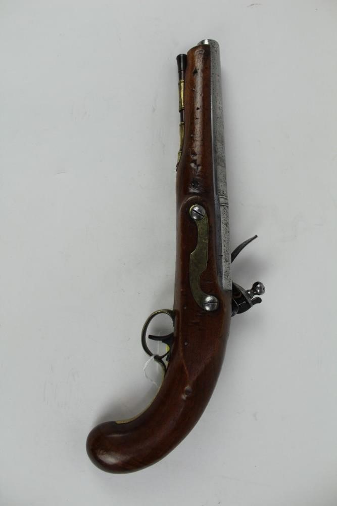 Lot 896 - Early 19th century military Flintlock pistol