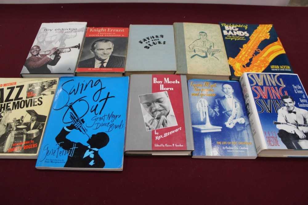 Lot 2225 - Four boxes of Jazz books and VHS tapes,