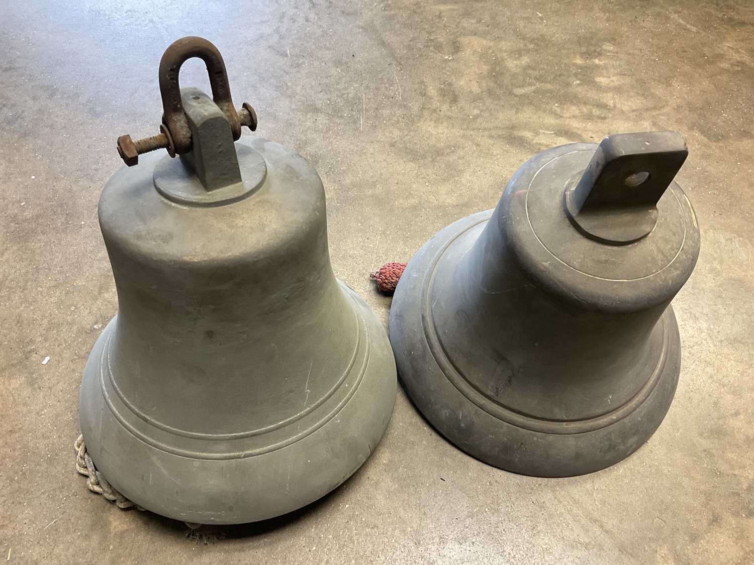 Lot 2622 - Two similar antique cast bells