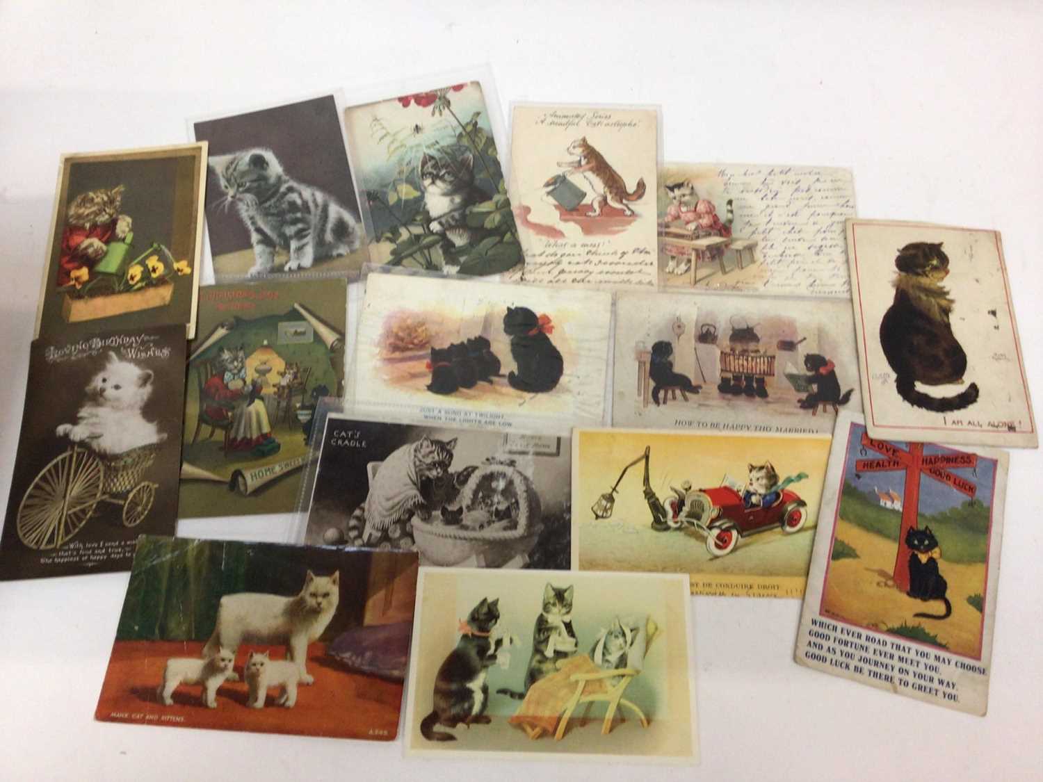 Lot 1497 - Box of Cat Postcards (approx 200)