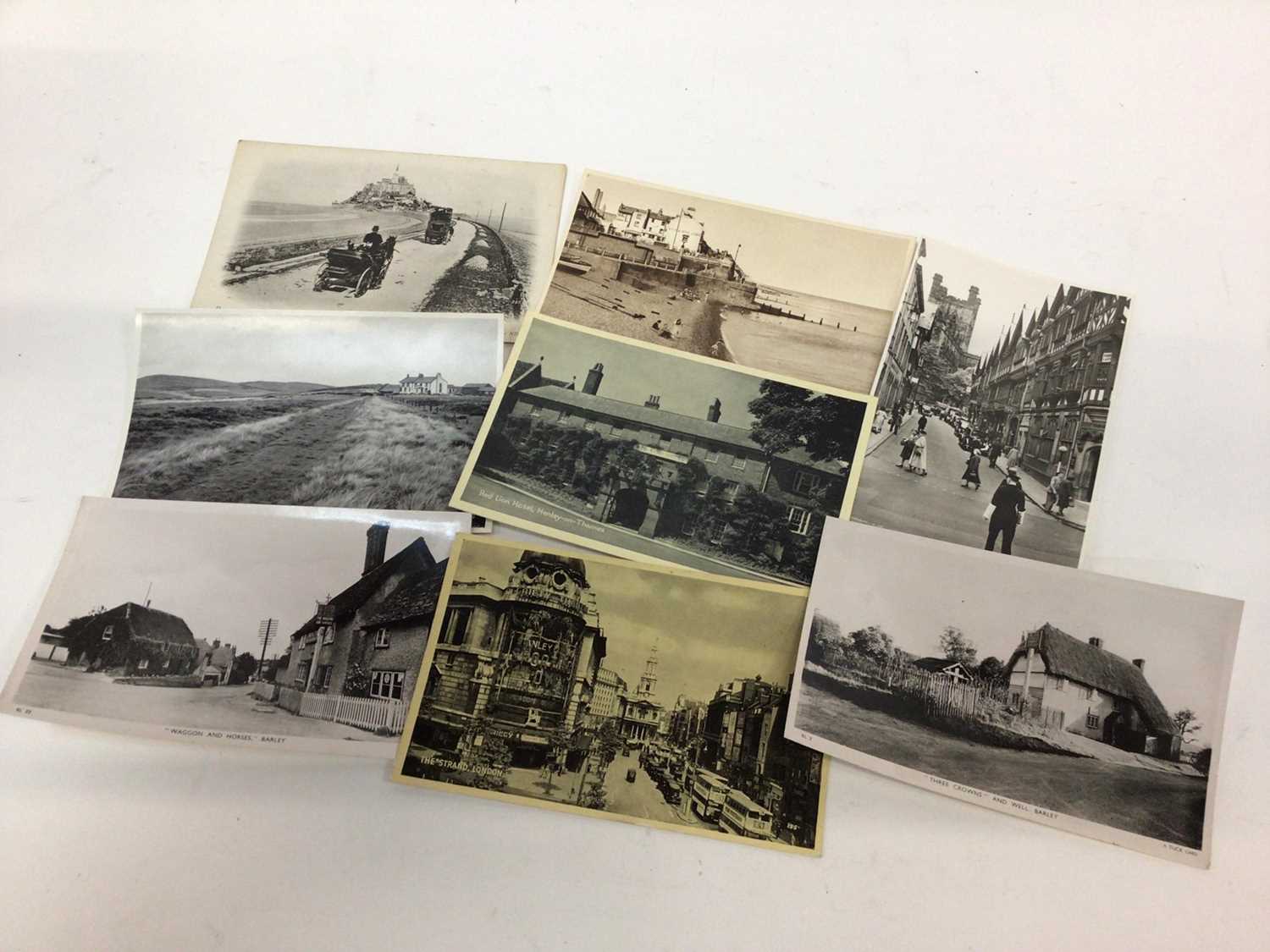 Lot 1498 - Shoebox of vintage unposted postcards