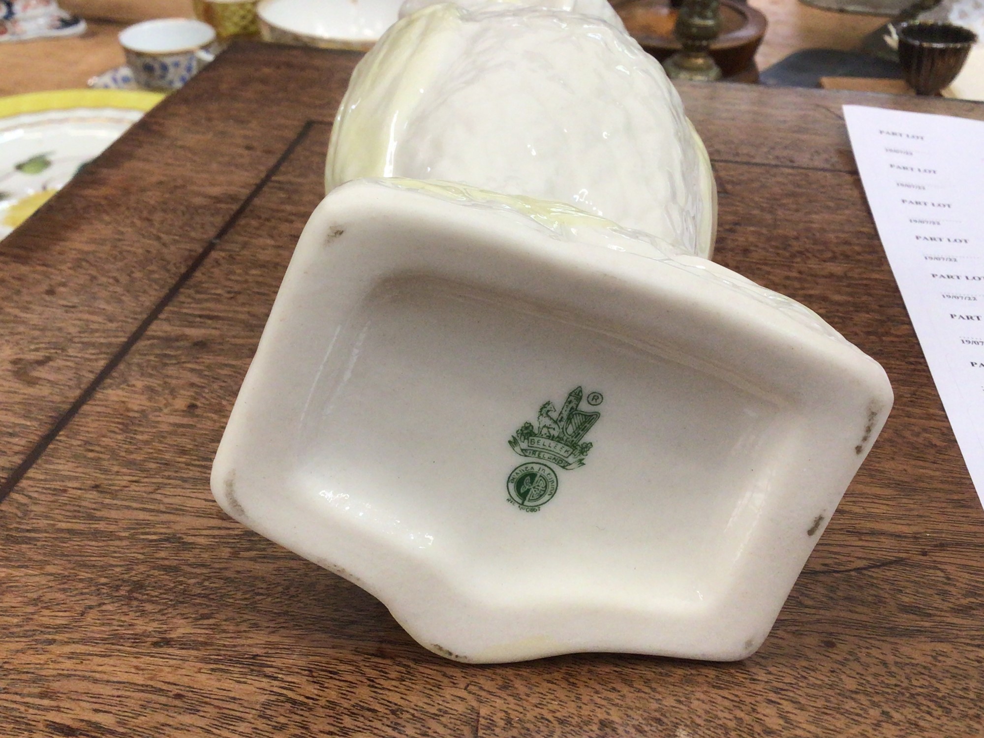 Lot 74 - Unusual Irish Belleek owl