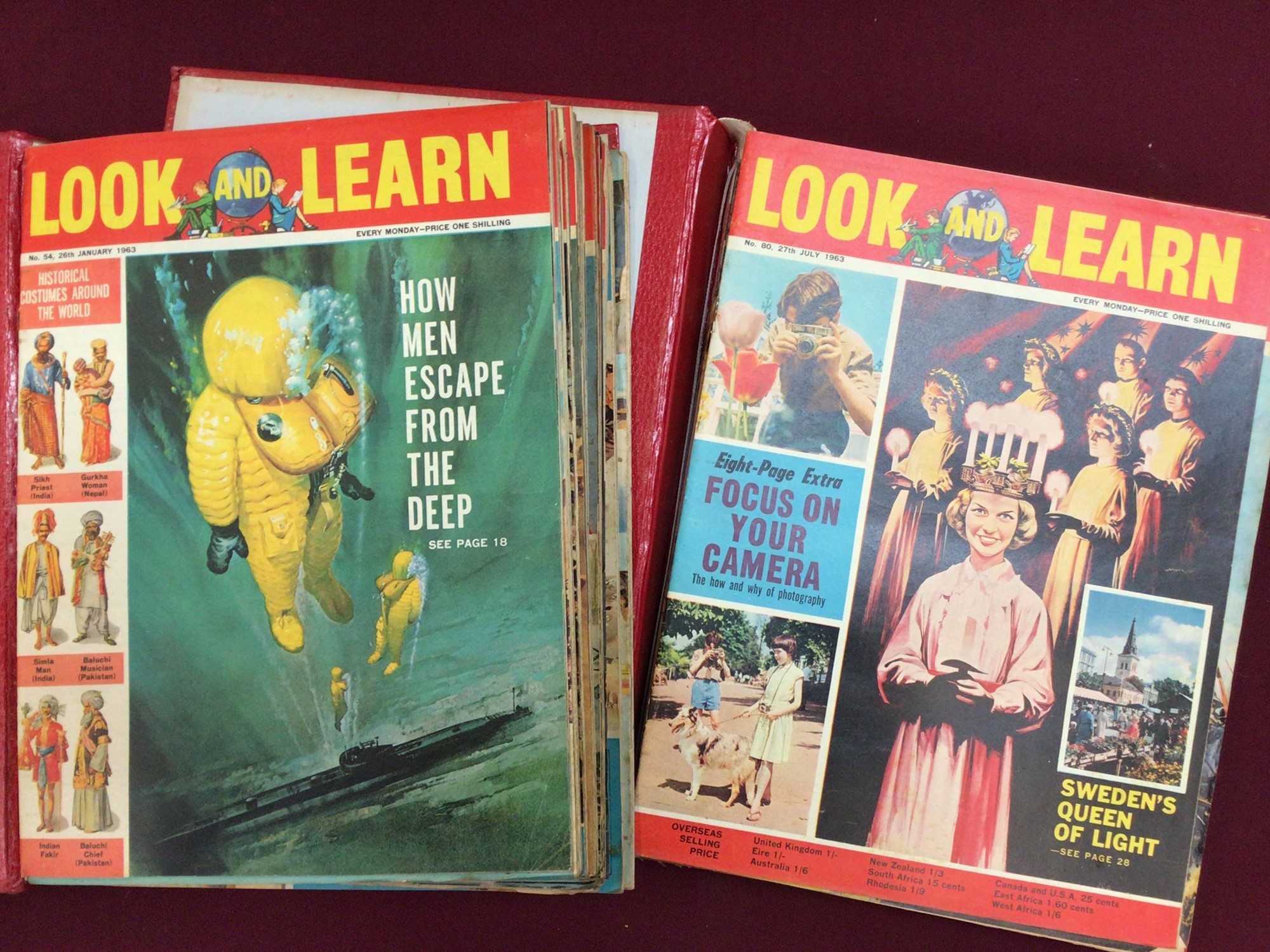 Lot 1520 - Look and Learn Comics, four volumes