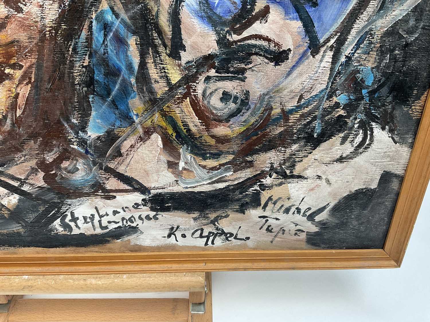 Lot 164 - After Karel Appel, double portrait of