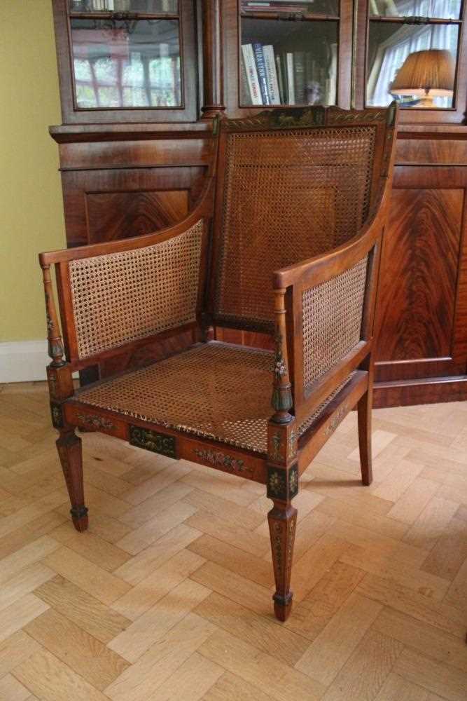 Lot 1204 - Edwardian neoclassical revival painted