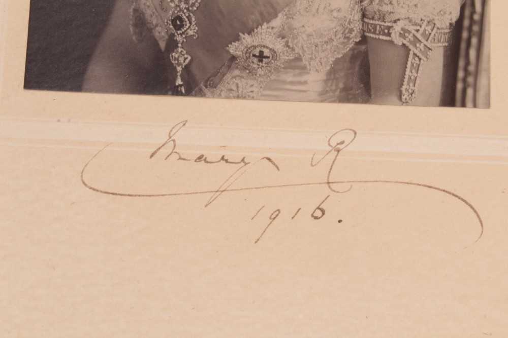 Lot 124 - H.M.Queen Mary, signed presentation portrait