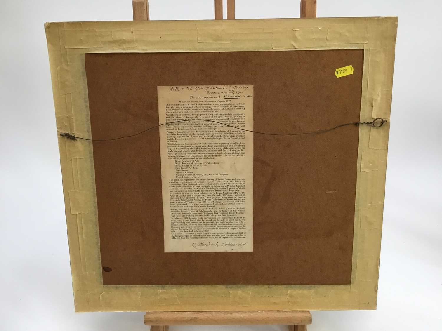 Lot 291 - Robert Standish Sweeney (b. 1917)