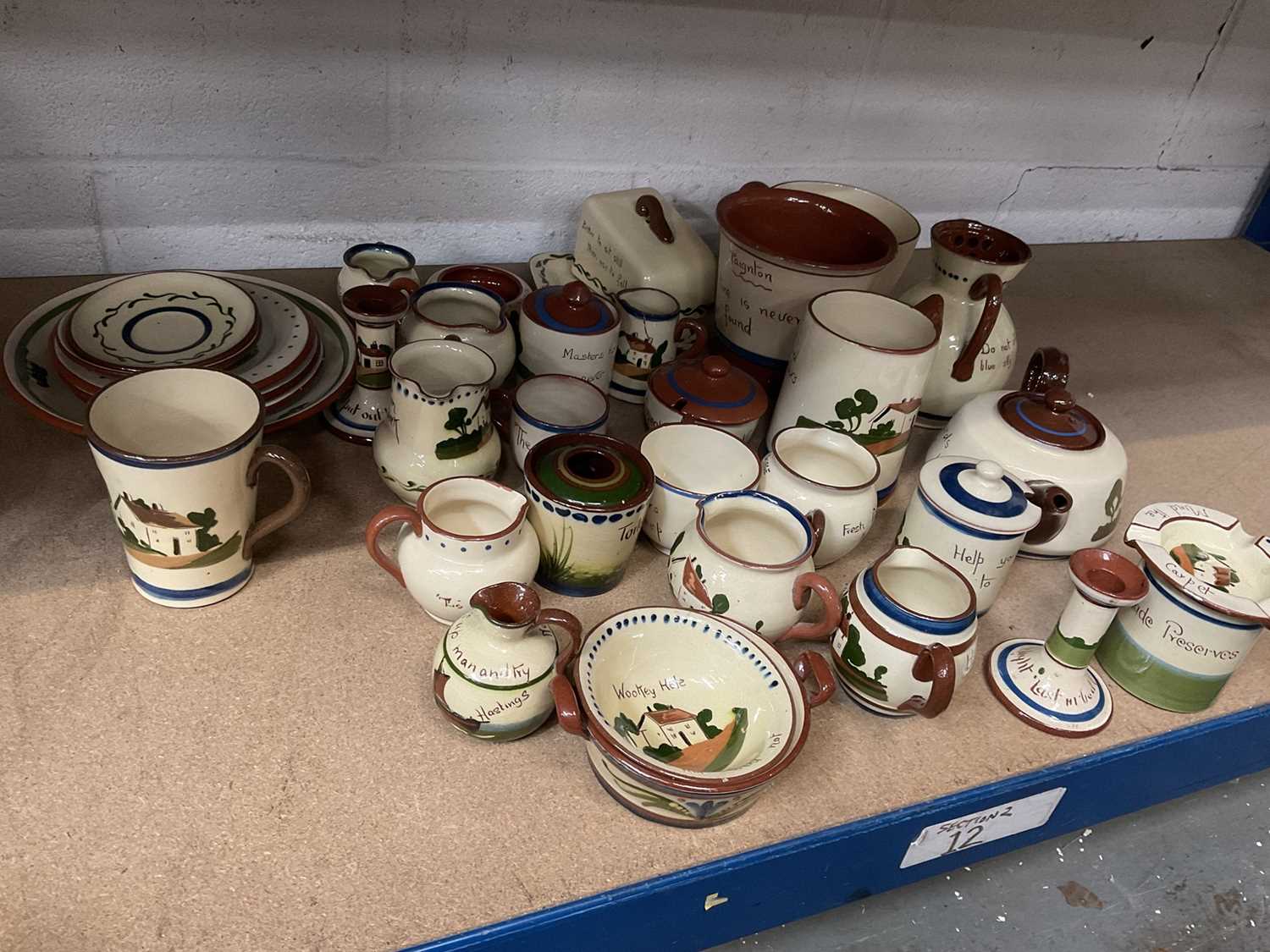 Lot 295 - Collection of Torquay motto ware pottery