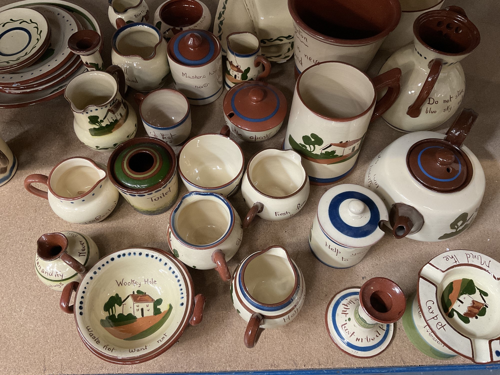 Lot 295 - Collection of Torquay motto ware pottery