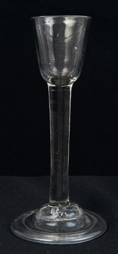 Lot 249 - Georgian cordial glass with bucket bowl,