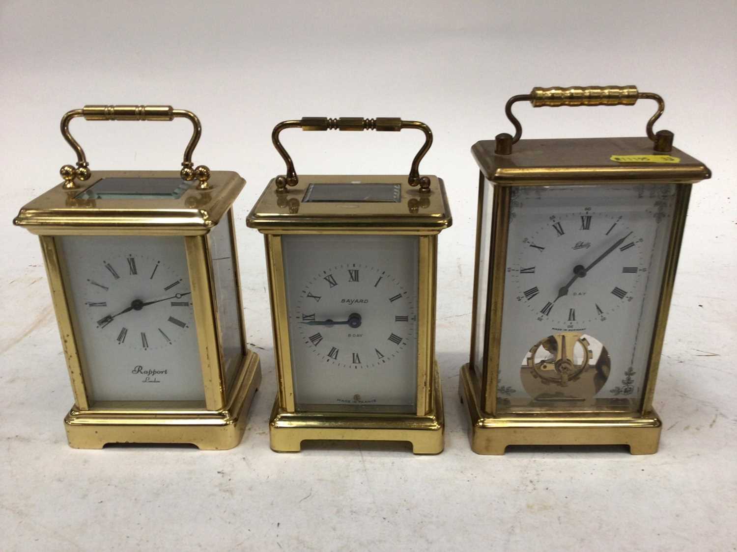 Lot 2419 - Group of brass and white metal cased